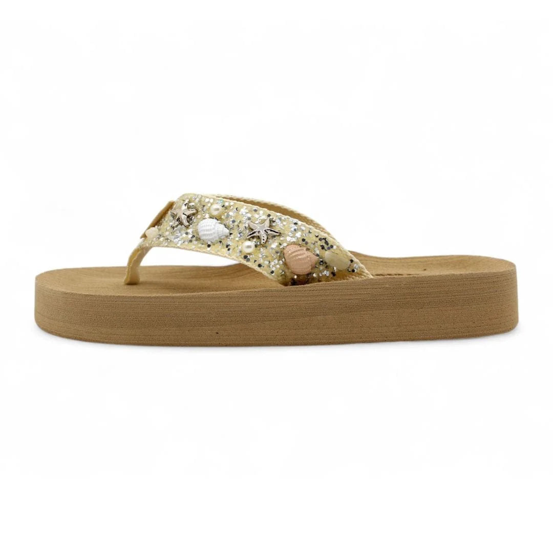 Tidewater Sandal Walk down the aisle flip flops – Victoria's Rose ...